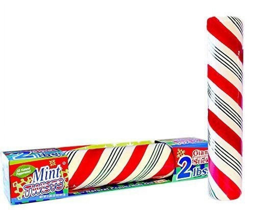 Mint Twists Giant Solid Peppermint Stick, Infused with Natural ...