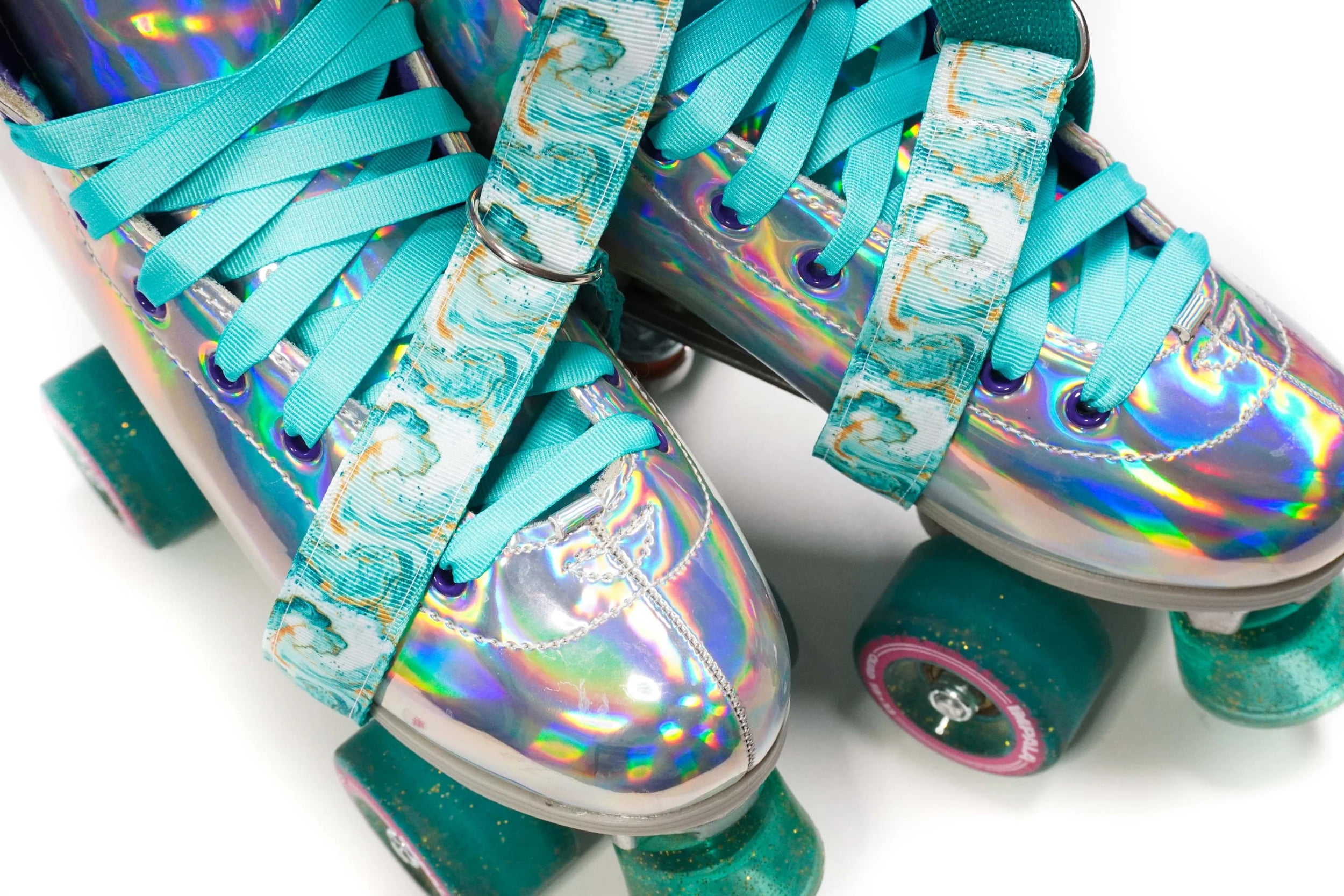 Mint and Gold Marble Adjustable Roller Skate Leash - Walmart.com