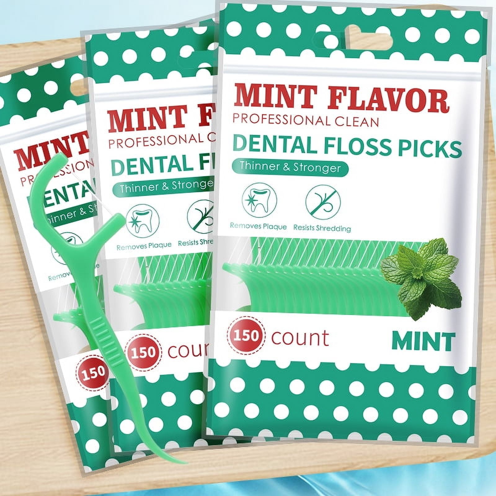Mint dental floss stick - home portable disposable care dental floss ...