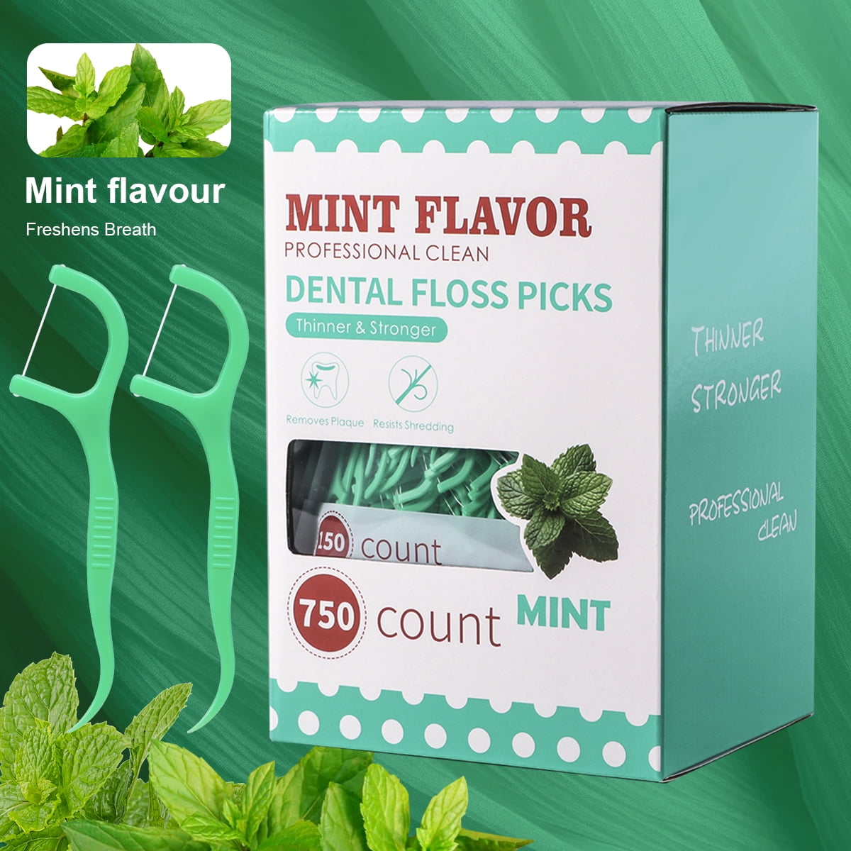 Mint dental floss stick - home portable disposable care dental floss ...