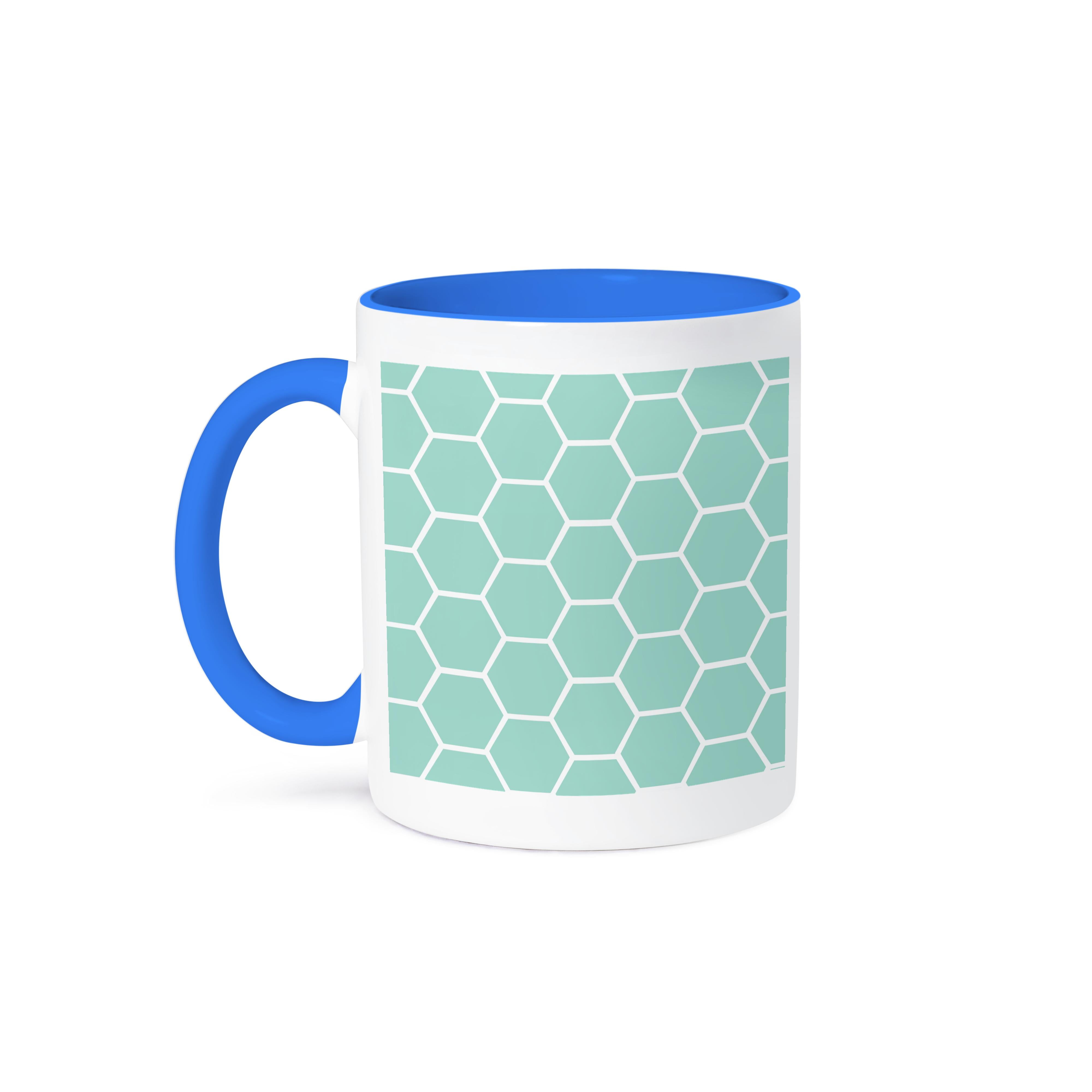 3dRose, Mint honeycomb pattern - pastel aqua blue hexagons - light teal turquoise bee hive ...