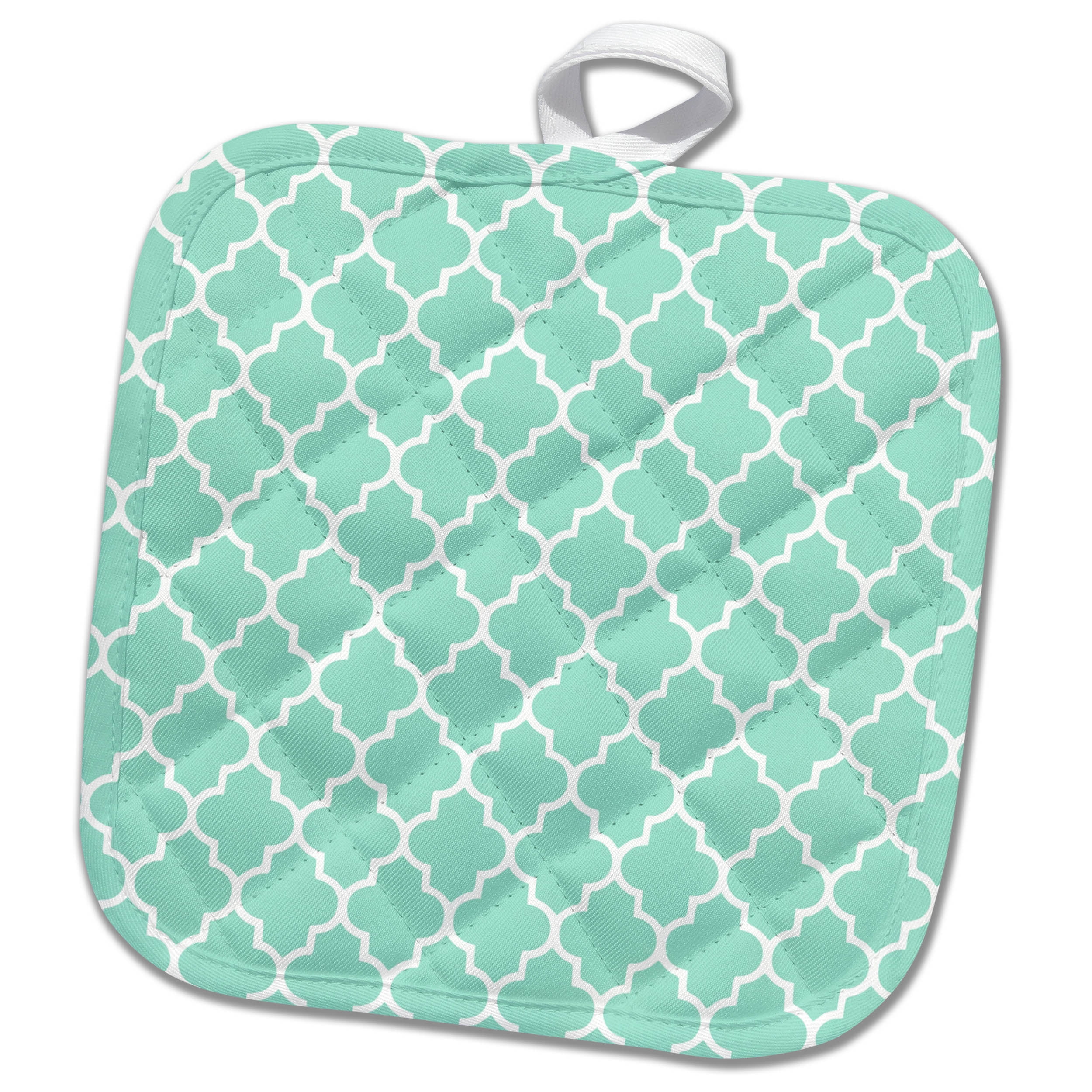 Mint Quatrefoil Pattern Light Teal Turquoise Moroccan Tiles Pastel