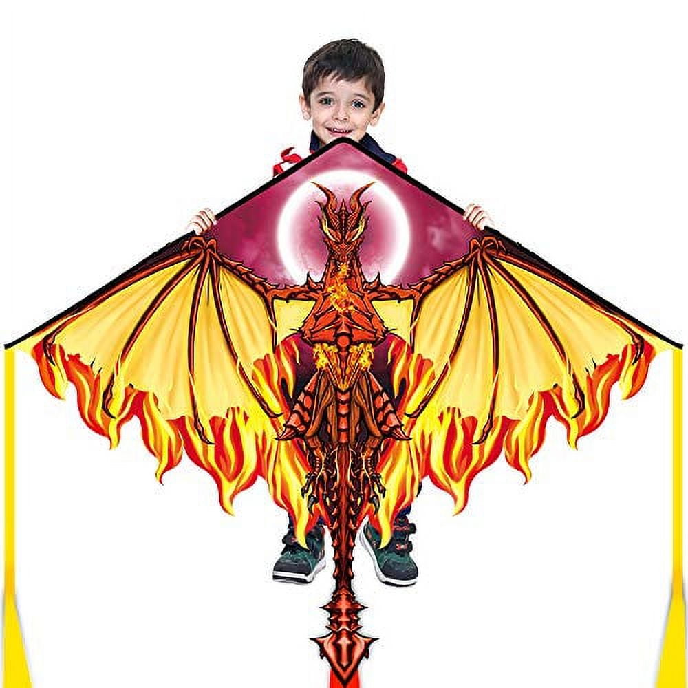 Mint's Colorful Life Dragon Kite for Kids Adults, Easy to Fly Best ...