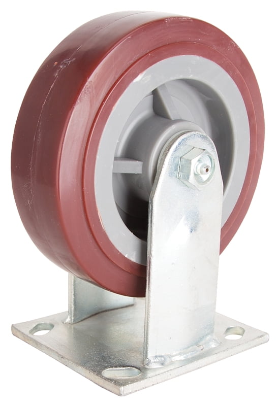 ProSource JC-P05 Rigid Caster, 6 in Dia Wheel, 2 in W Wheel, PU Wheel ...
