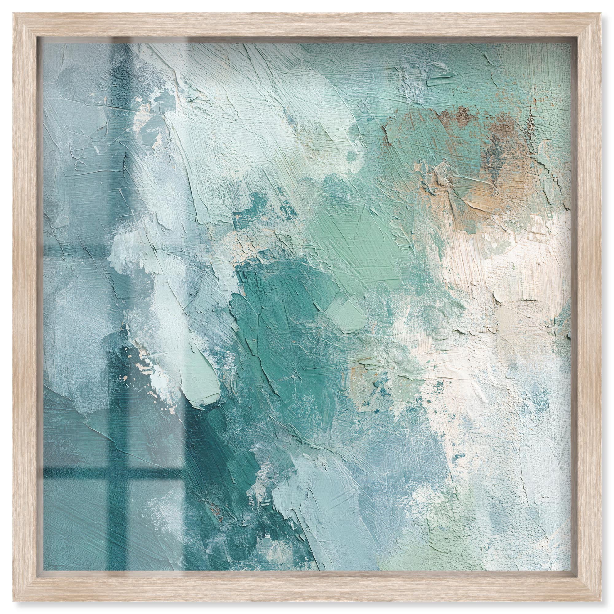 Minted Cloudscape I Shadowbox Print Coastal Abstract Art by Art Remedy ...