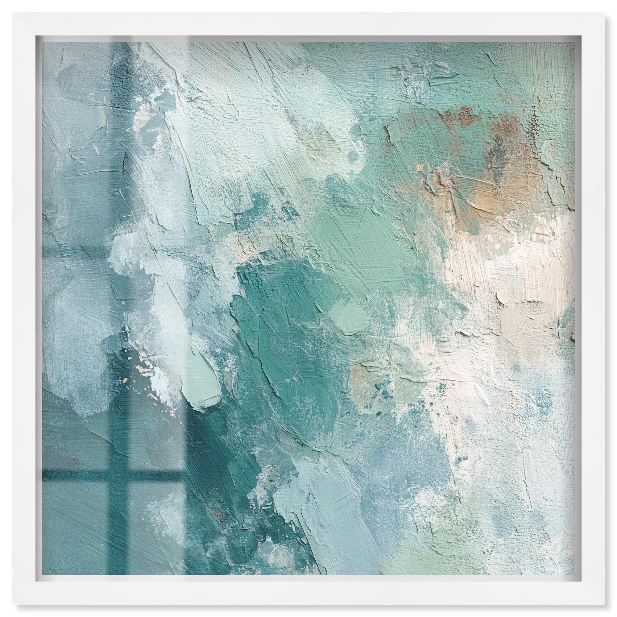 Minted Cloudscape I Shadowbox Print Coastal Abstract Art by Art Remedy ...