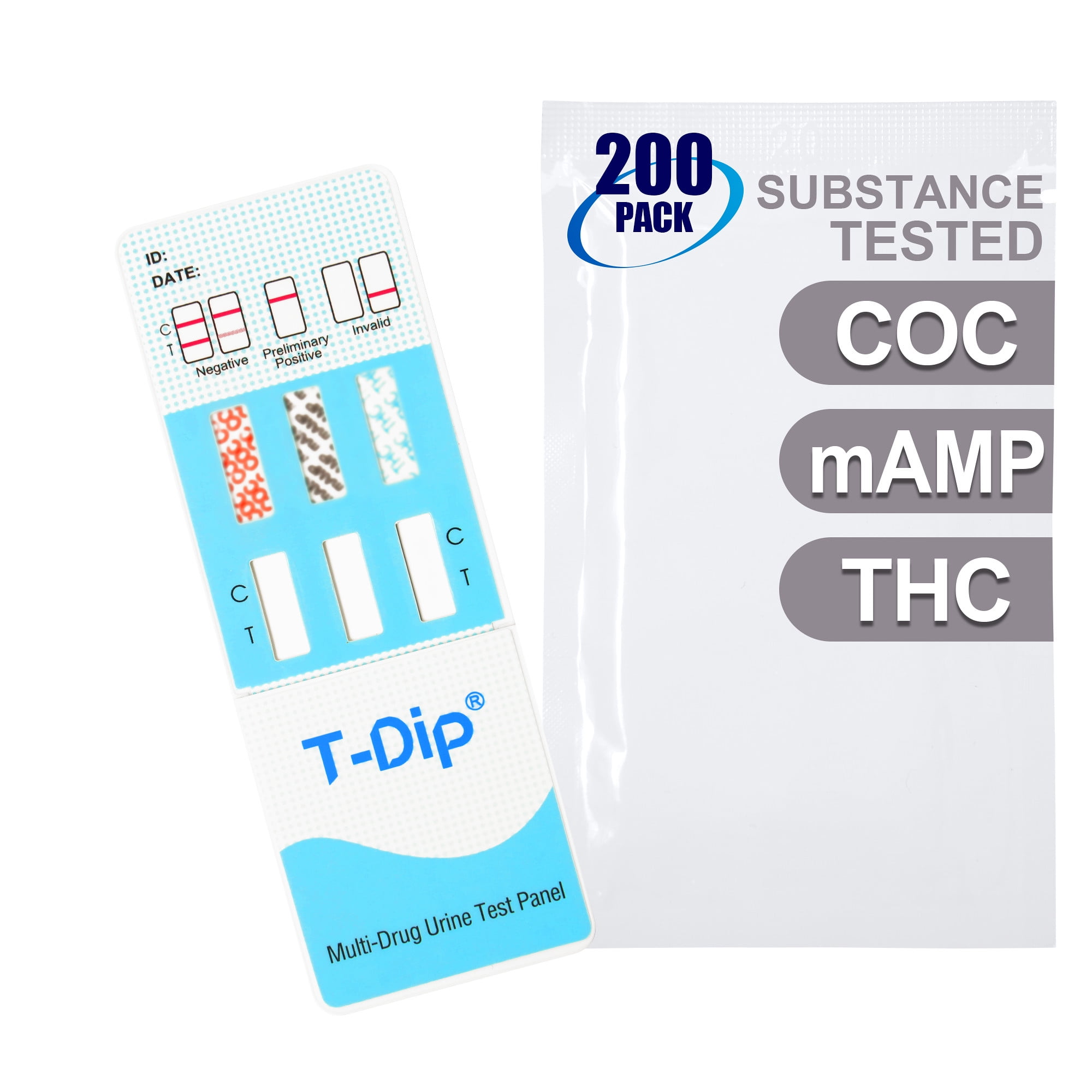 Mintegrity [200pk] - 3-Panel Dip Card Instant Urine Drug Test - (COC ...