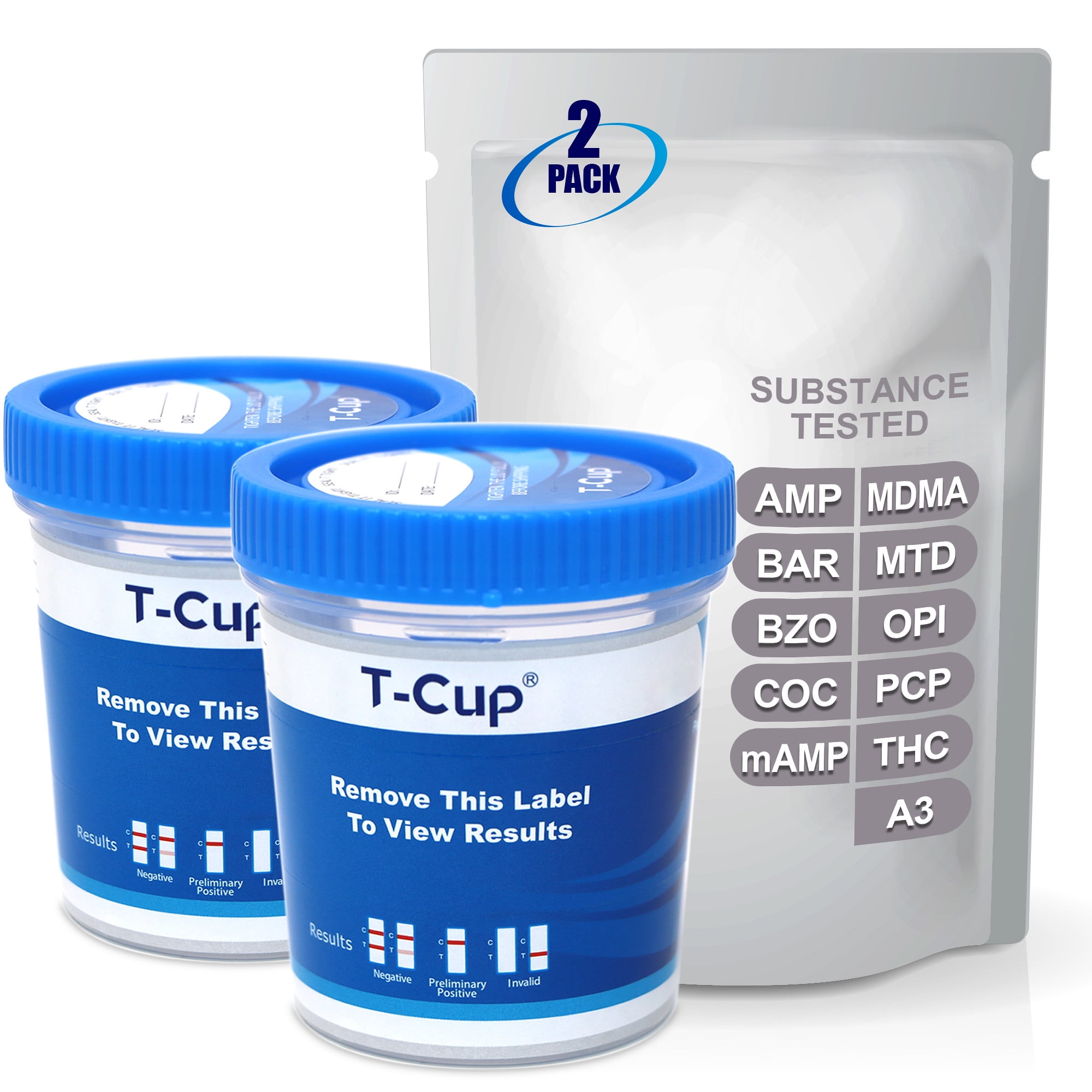 Mintegrity [2pk] - 10-Panel T-Cup Instant Urine Drug Test - (AMP/BAR ...