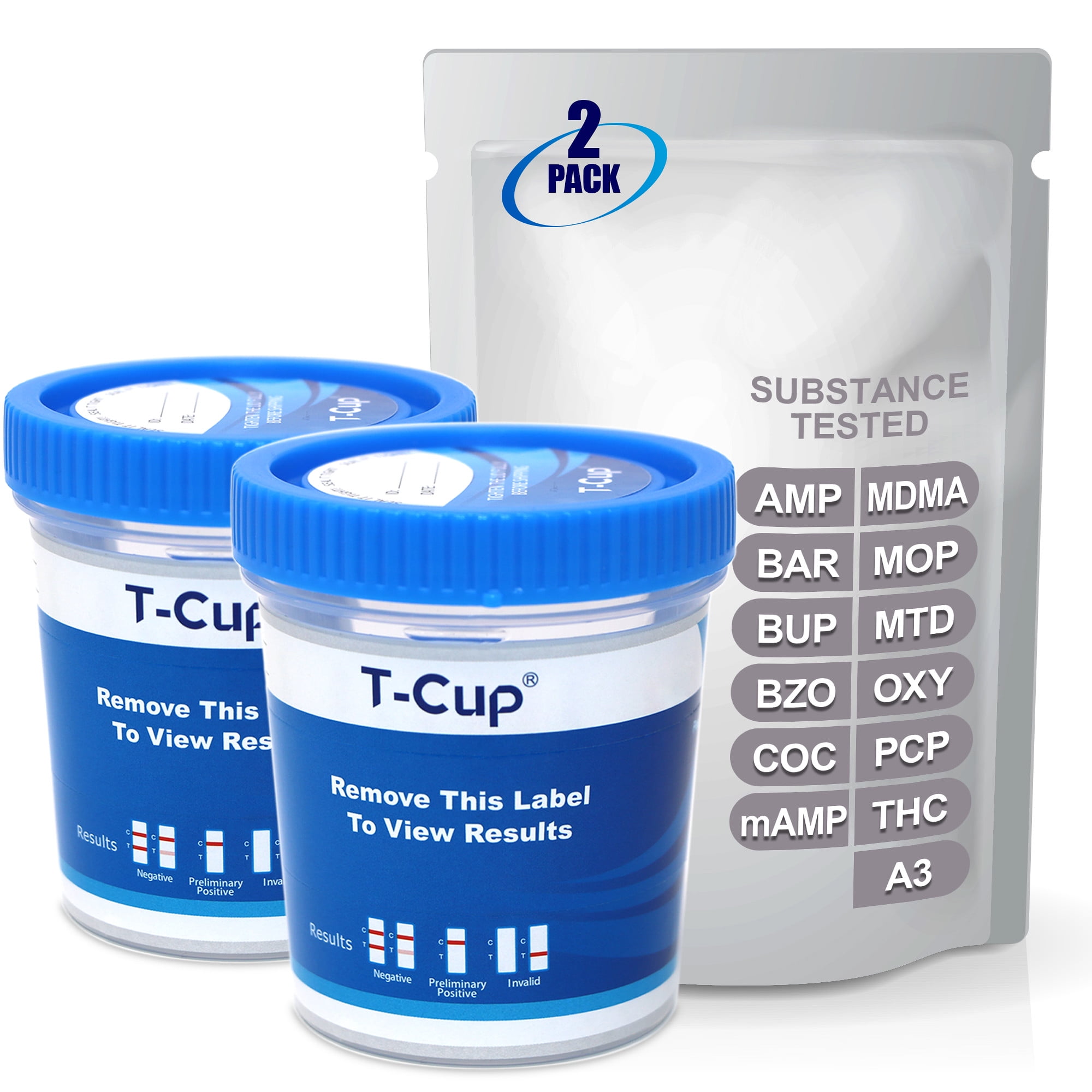 Mintegrity [2pk] - 12-Panel T-Cup Instant Urine Drug Test - (AMP/BAR ...