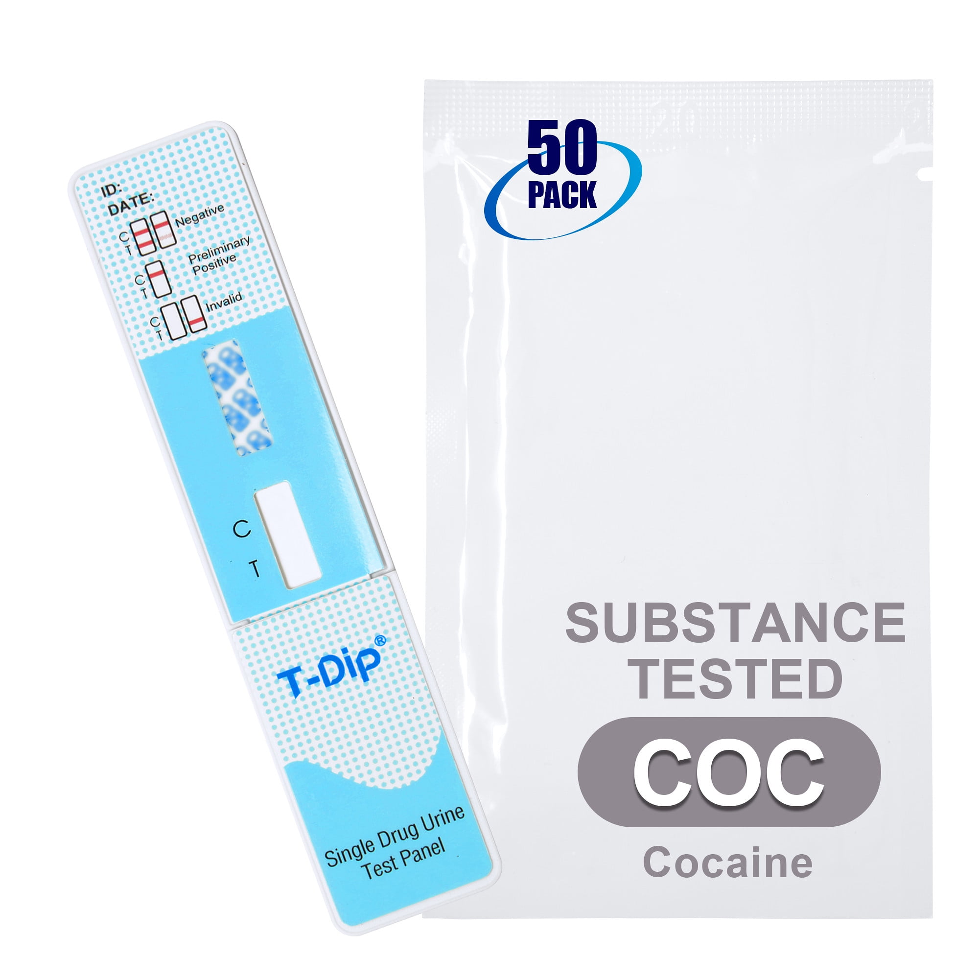 Mintegrity [50pk] - 1-Panel Dip Card Instant Urine Drug Test - Cocaine ...