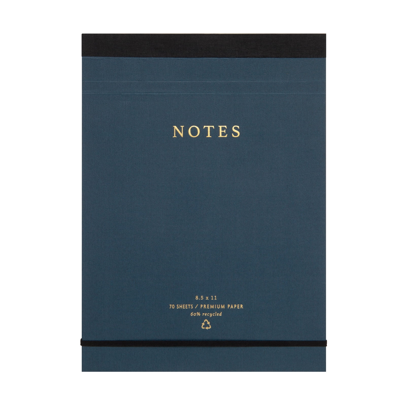 Mintgreen Covered Legal Pad, 70 Lined Sheets, Recycled Paper, Navy ...