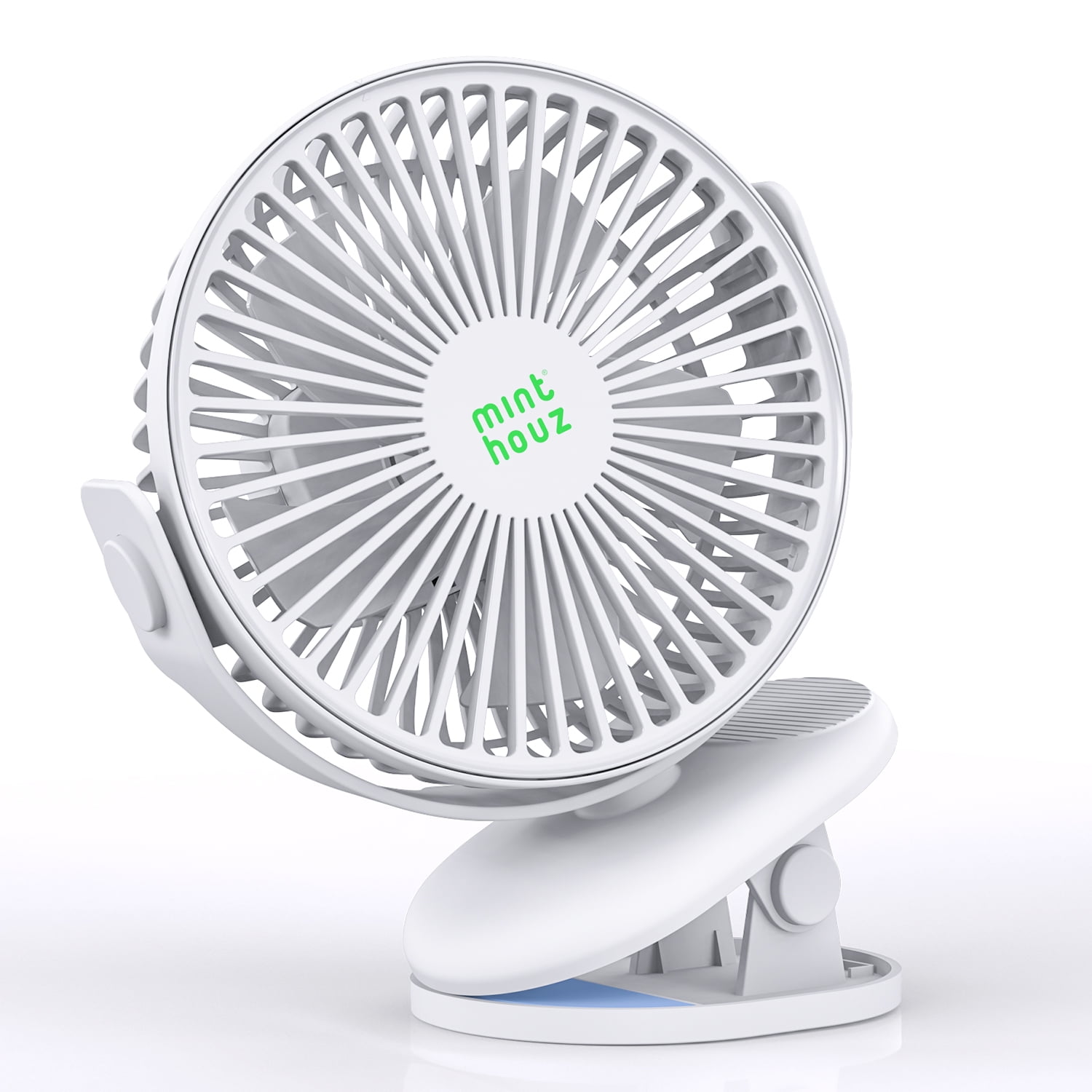 Minthouz Rechargeable Battery Operated Travel Fan, Portable USB Powered ...