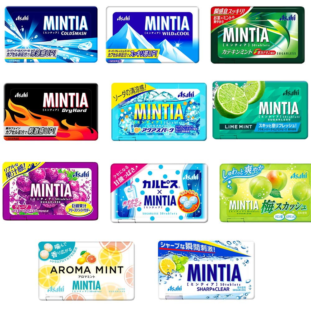 Mintia Assortment 0.2oz 11Types Japanese Tablet Candy Ninjapoâ„¢ Japan ...