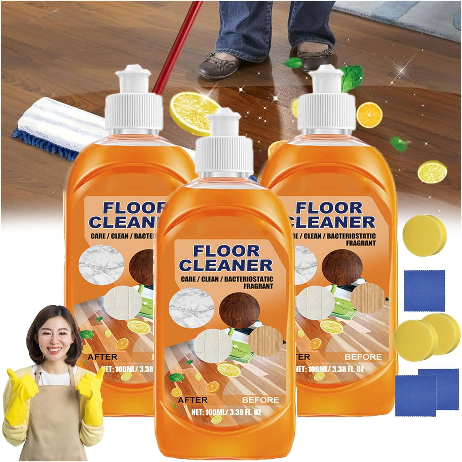 Mintimi Floor Cleaner, 2025 New Iminous Floor Cleaner, Multi-purpose ...