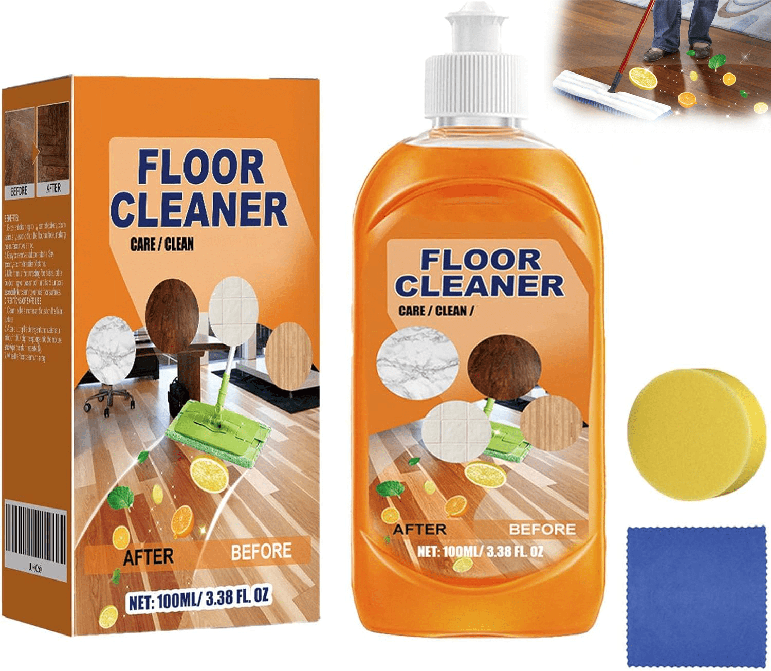 Mintimi Floor Cleaner Hardwood, Powerful Decontamination Floor Cleaning ...