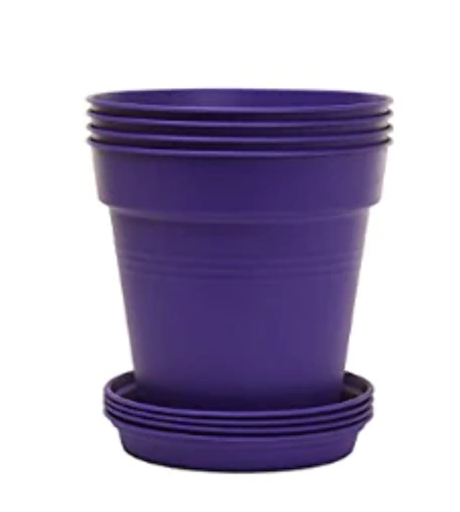 Mintra Garden - 11cm Round Garden Pots 4pk - (11cm Diameter - 4.3inD x ...