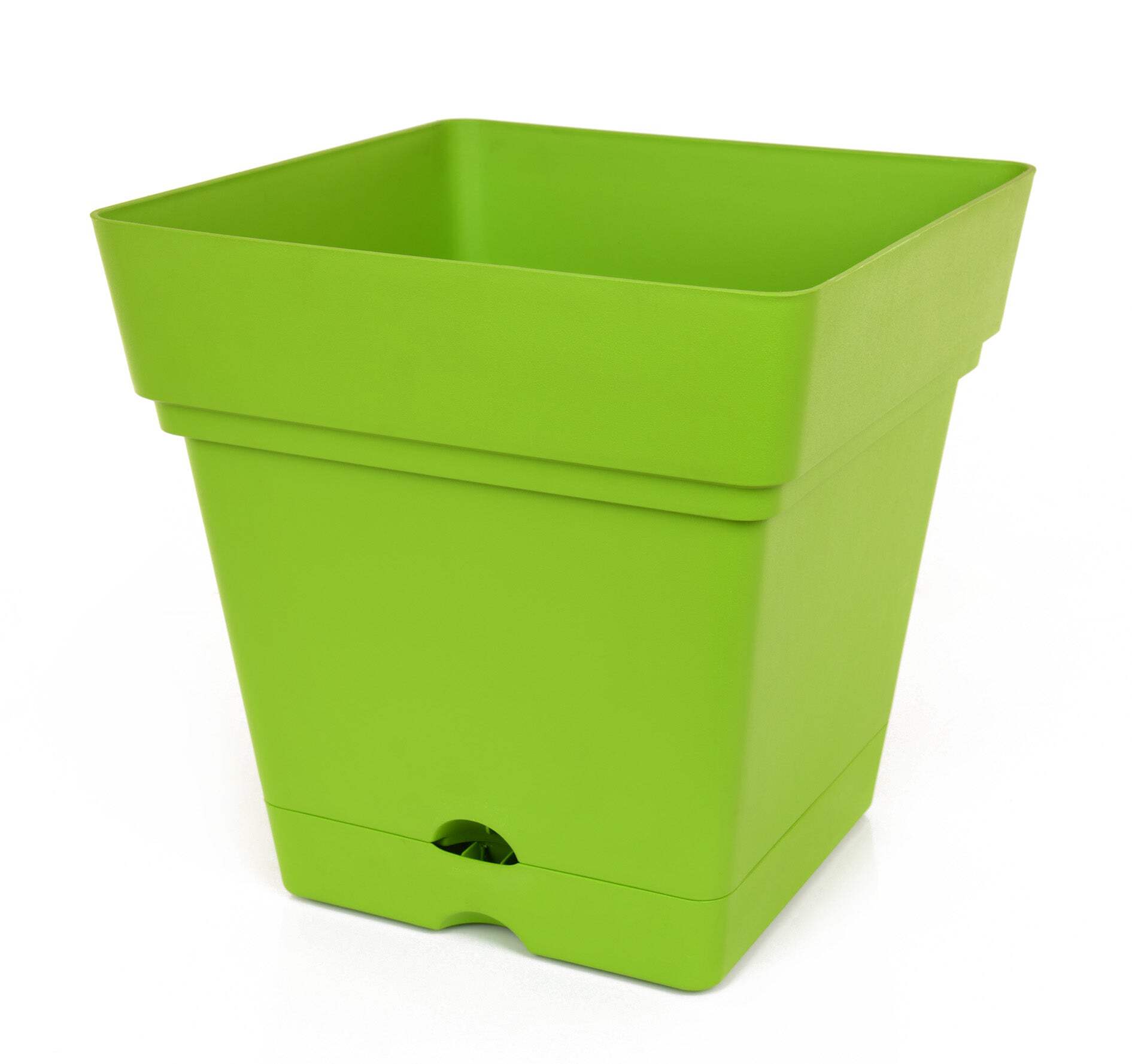 Mintra Garden - 14.5in Square - Large Garden Pot With Wheels (14.5inW x ...