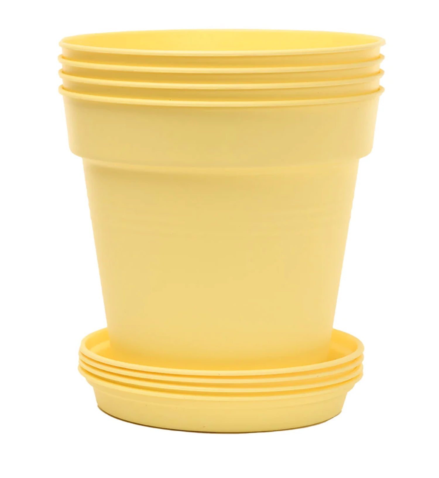 Mintra Garden - 19cm Round Garden Pots 4pk - (19cm Diameter - 7.5inW x ...
