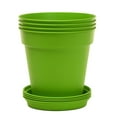 Mintra Garden - 19cm Round Garden Pots 4pk - (19cm Diameter - 7.5inW x ...
