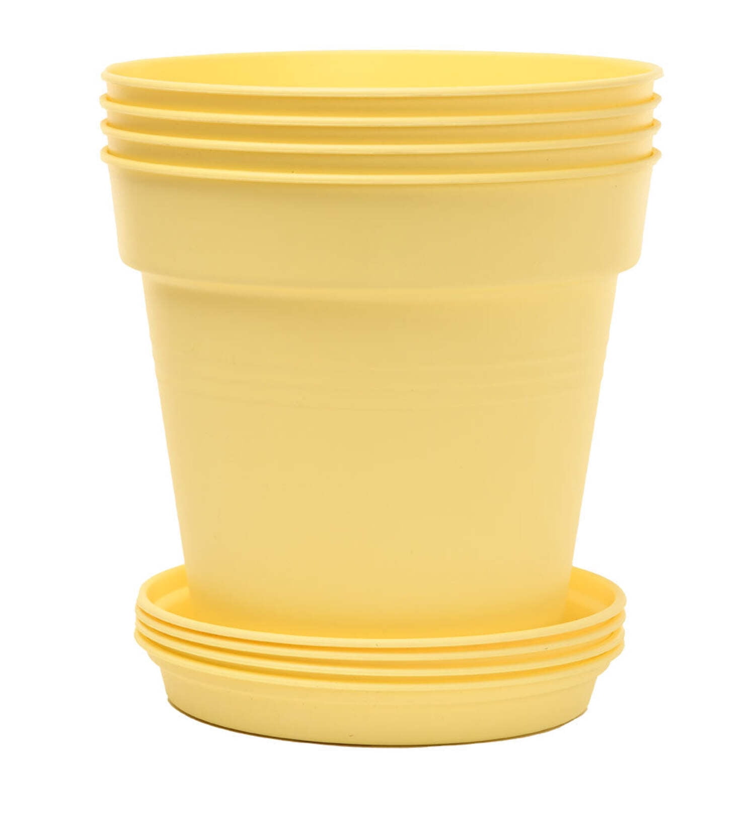 Mintra Garden - 19cm Round Planters 4pk, Self-Watering Indoor/Outdoor ...