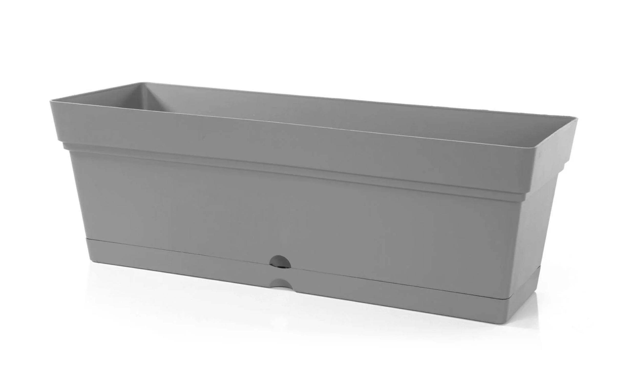Rugg 25" x 9" x 9" Rectangle Cappuccino Resin and Plastic Window Box ...