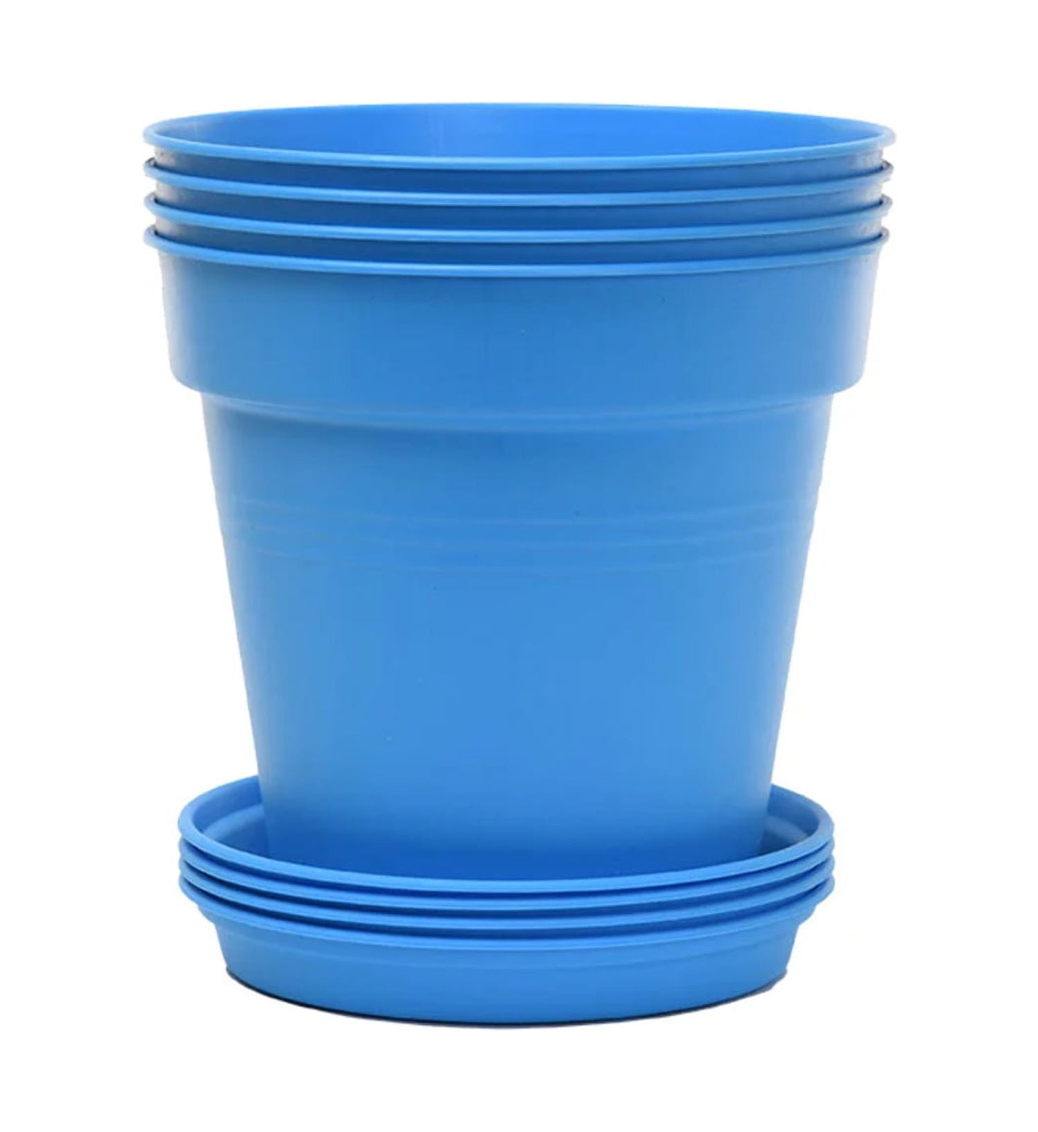 Mintra Garden - 4pk Pots - (13cm Diameter - 5inW x 4.75inH) - Walmart.com