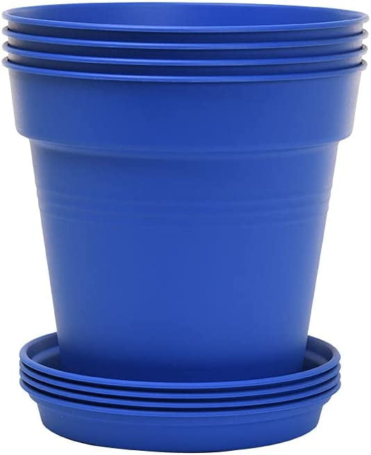 Mintra Garden Pots 4pk - Flowers, Herbs, Plants, Indoor, Outdoor ...