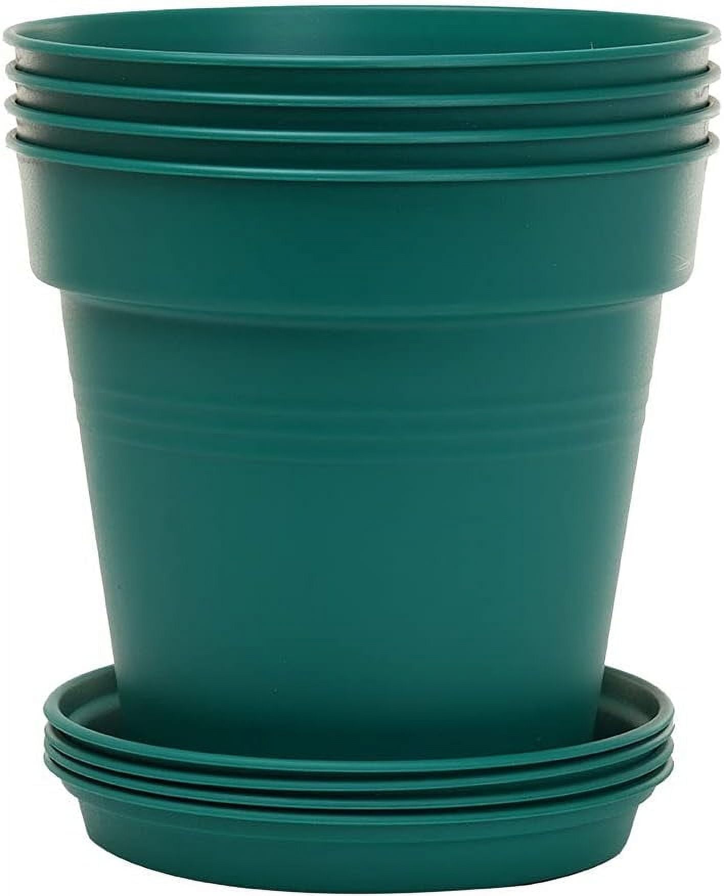 Mintra Home Garden Pots 4pk - Flowers, Herbs, Plants, Indoor, Outdoor ...