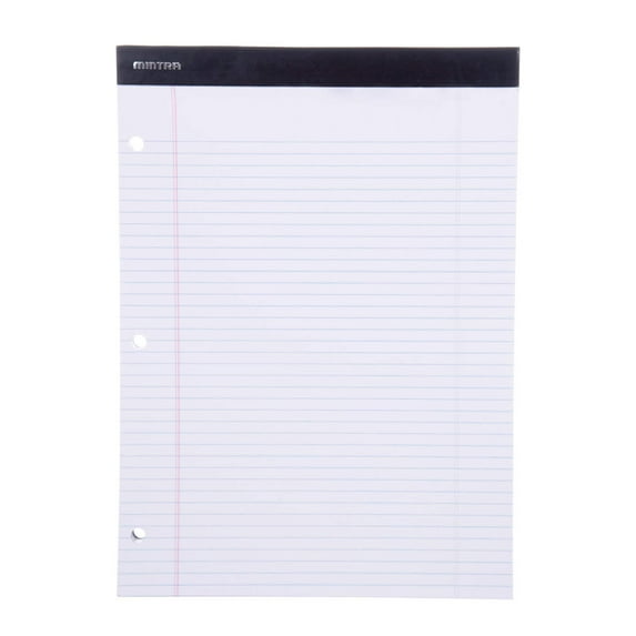 Mintra Office Legal Pads - Basic White 6pk, 50 Sheets, Micro Perforated ...