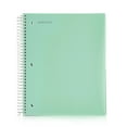 Mintra Durable Spiral Notebook - 5-subject, Wide Ruled, 1 Pack (Sage ...