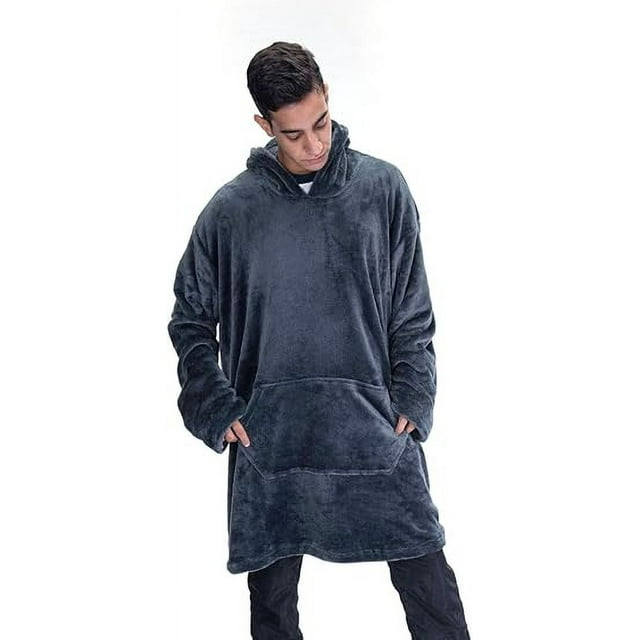 Mintra Home Oversized Microfiber Wearable Blanket with Sherpa, Soft ...