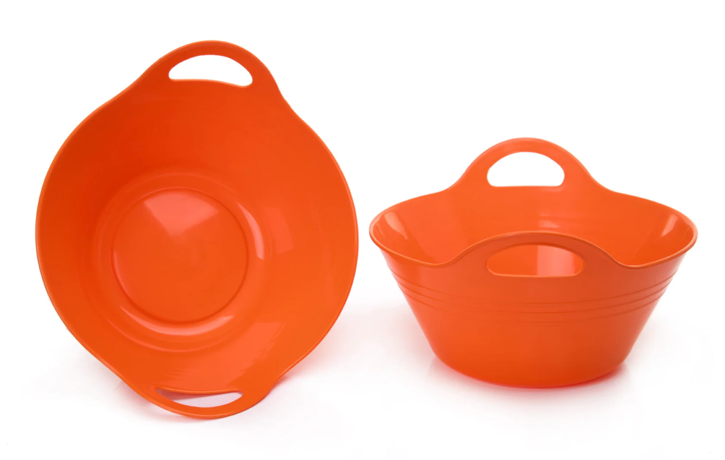 Mintra Home-Plastic Bowls with Handles, 2 Pack (Medium, 2.5L) - Walmart.com