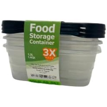 Nicole Home Collection Mini Containers with Lids, Round, 4 Oz, Clear ...
