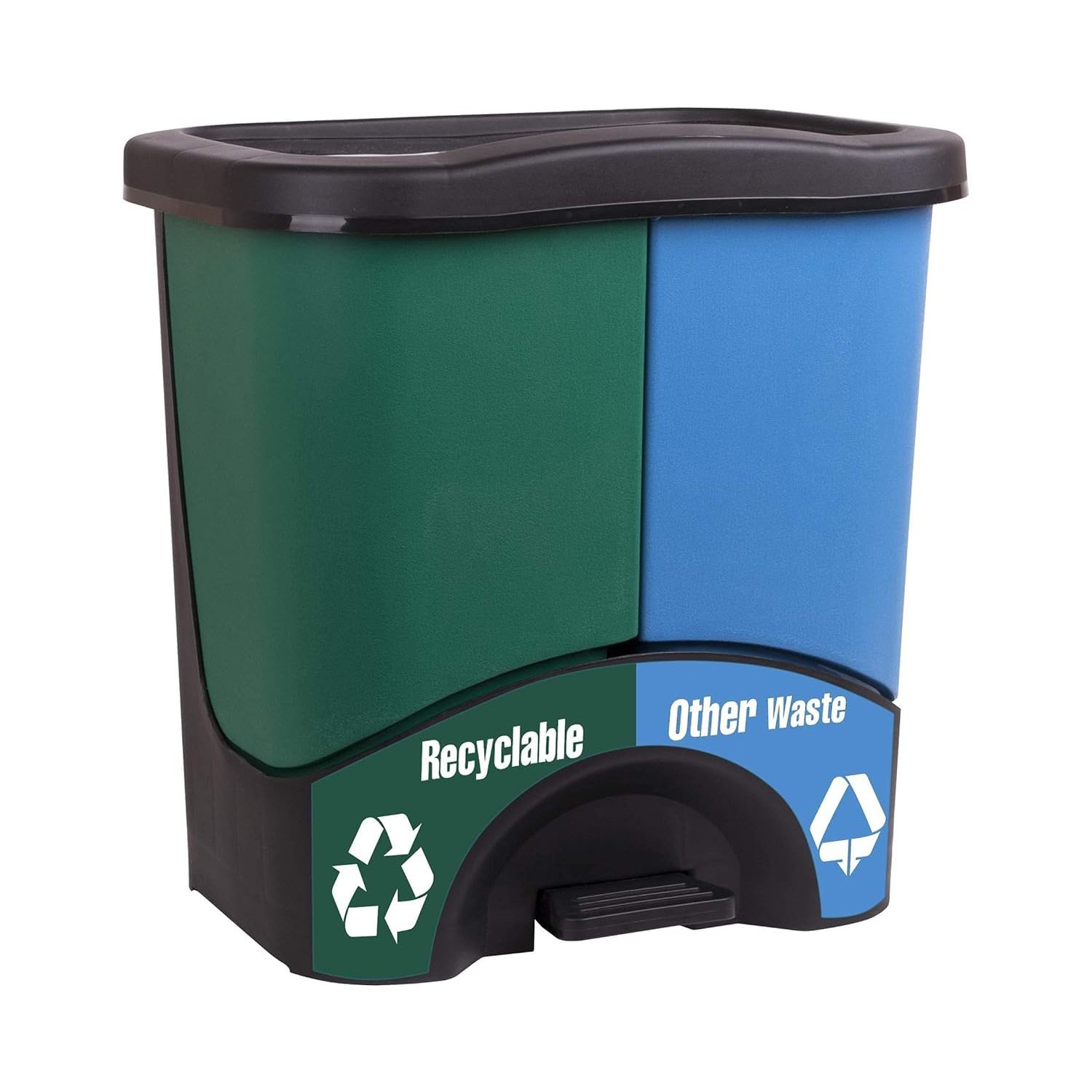 Mintra Home Trash Bins - 3 Gallon - 17.5inW x 17.5inH x 13inD - Double ...