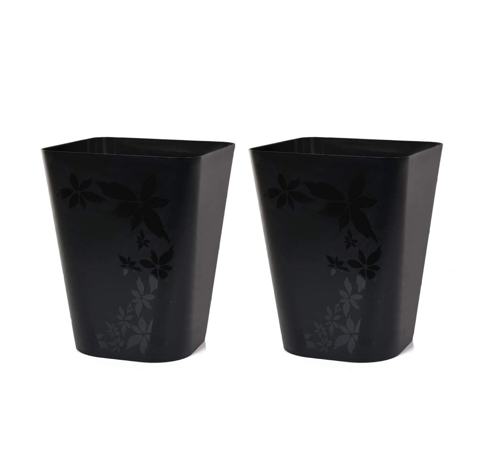 Mintra Home Trash Bins (Black, 12 Liter (3 Gallon) - 2 Pack) - Walmart.com