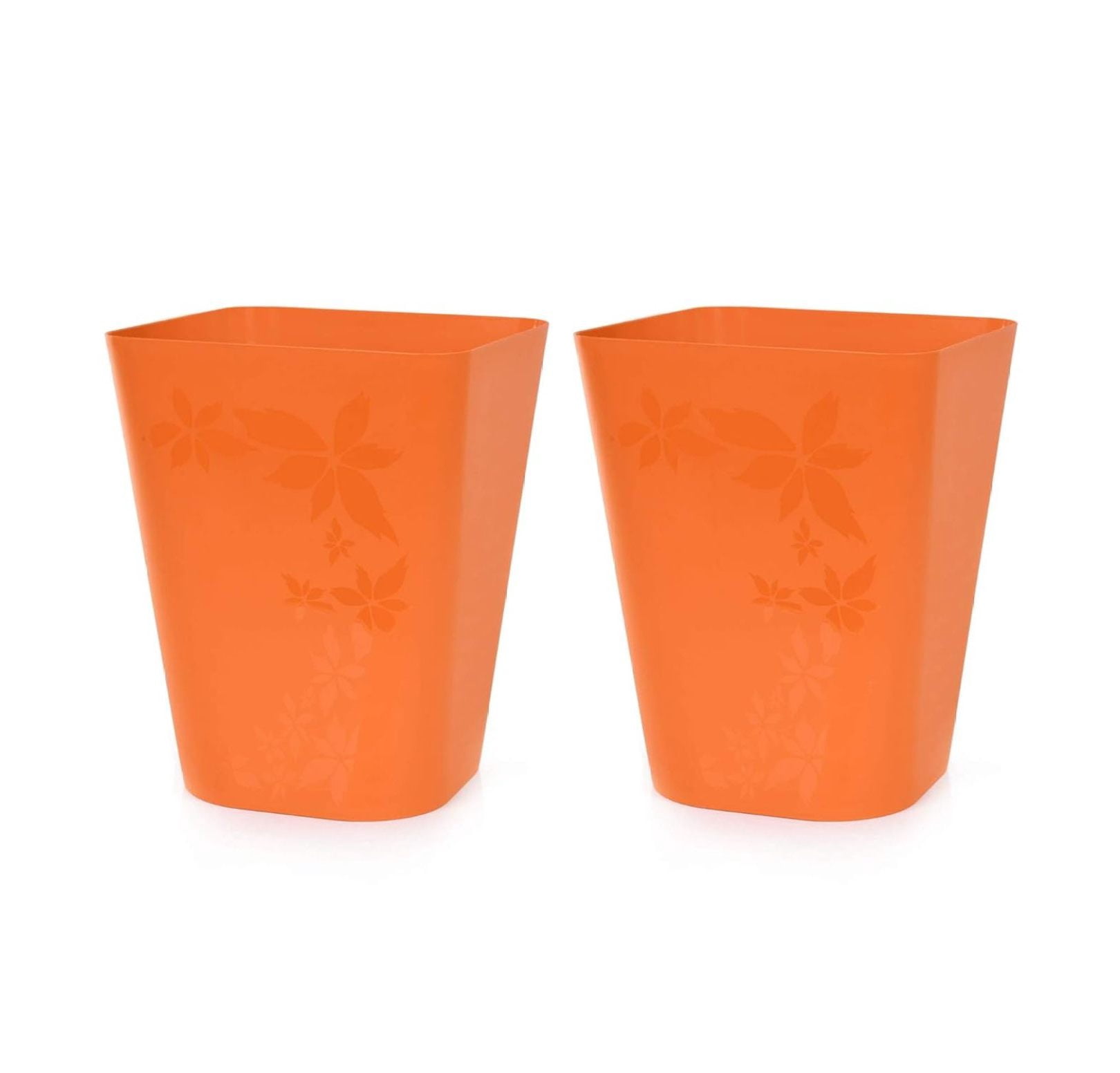 Mintra Home Trash Bins (Orange, 12 Liter (3 Gallon) - 2 Pack) - Walmart.com
