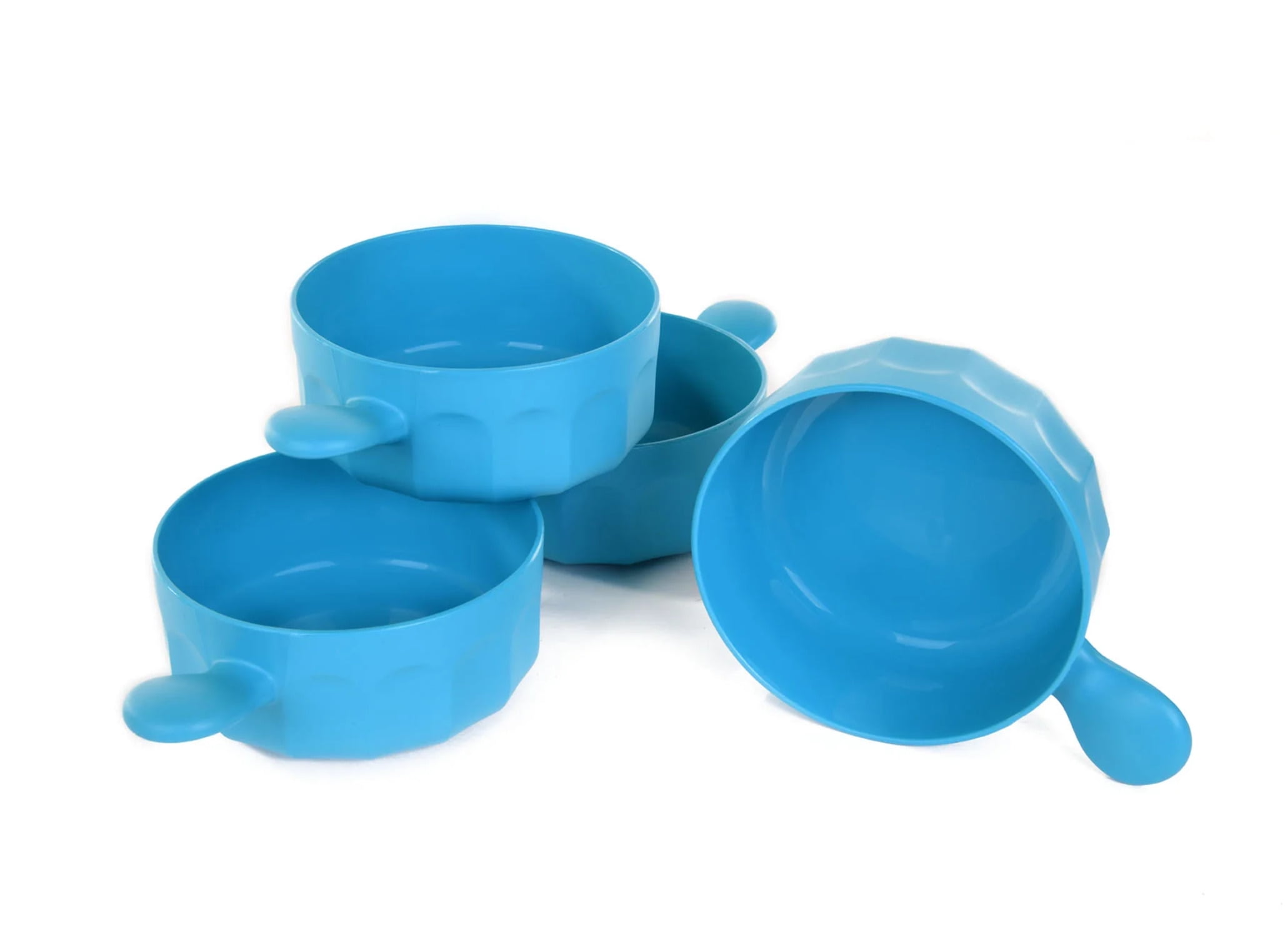 Mintra Home Unbreakable Plastic Bowl - Bowl with One Handle 4 Pack ...