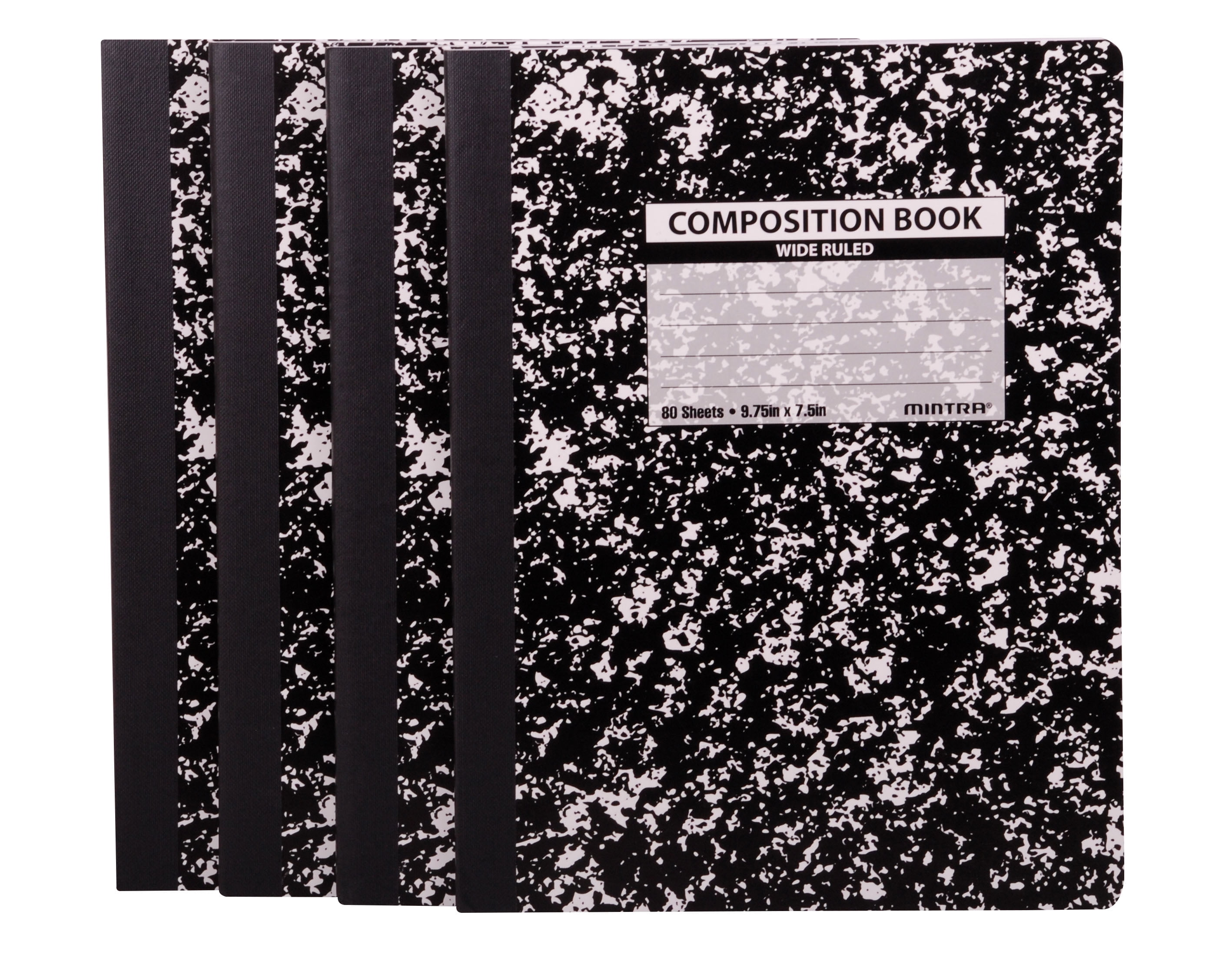 Mintra Office Composition Books-(05155 - 04645) Black Marble Comp ...