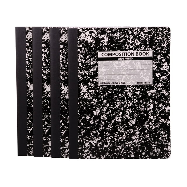 Mintra Office Composition Books-(05155 - 04645) Black Marble Comp ...