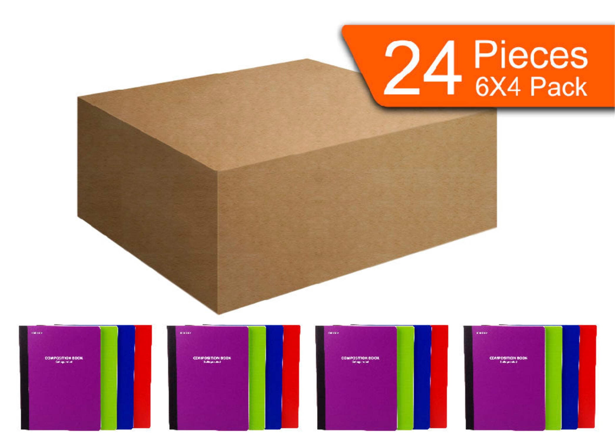 Mintra Office-Composition Books (Poly Comp - College Ruled) 24 Pack ...