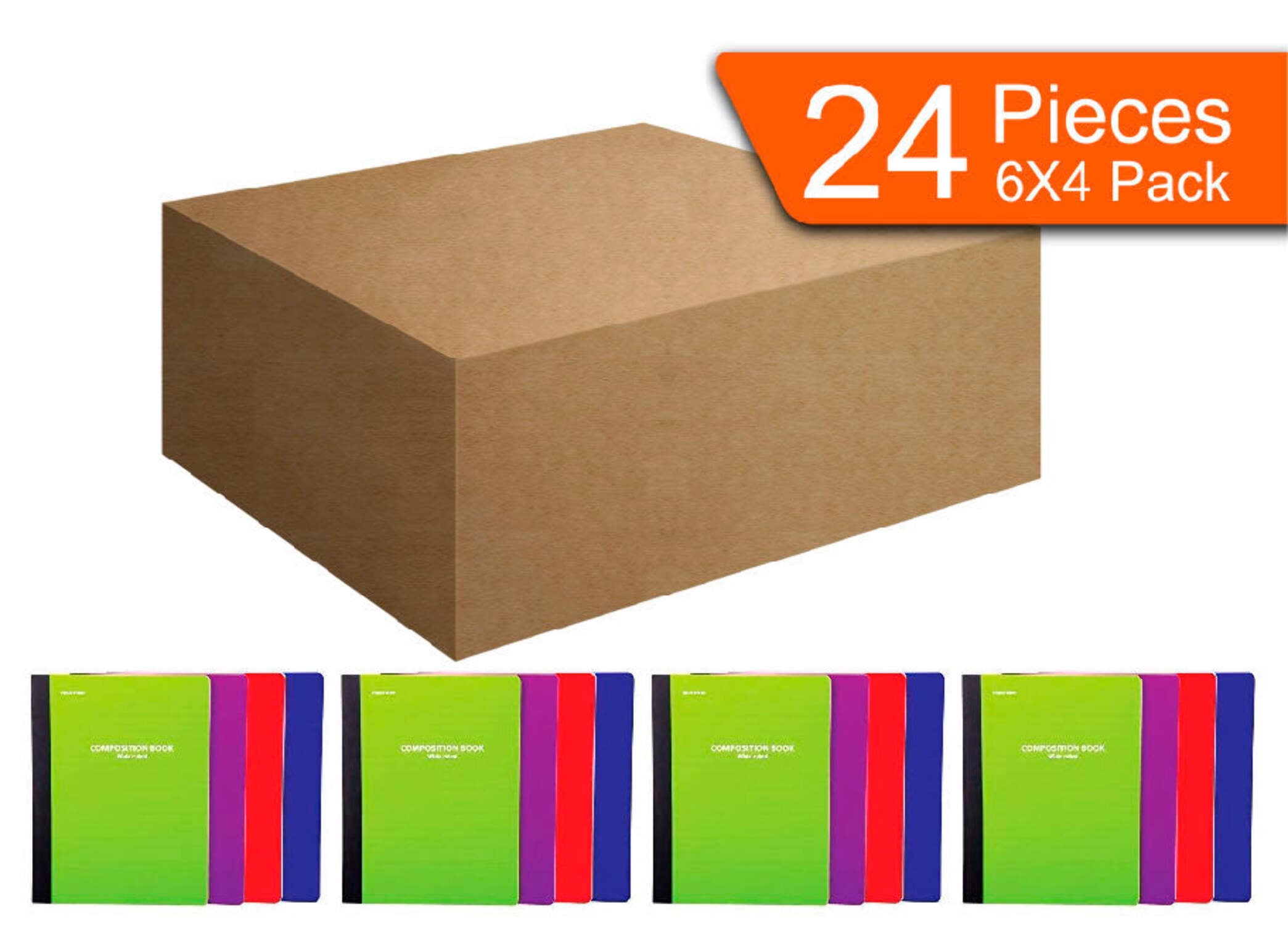 Mintra Office-Composition Books (Poly Comp - Wide Ruled) 24 Pack ...