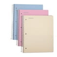 Mintra, Spiral Durable Notebooks, Wide Ruled 3 Pack, 1 Subject ...