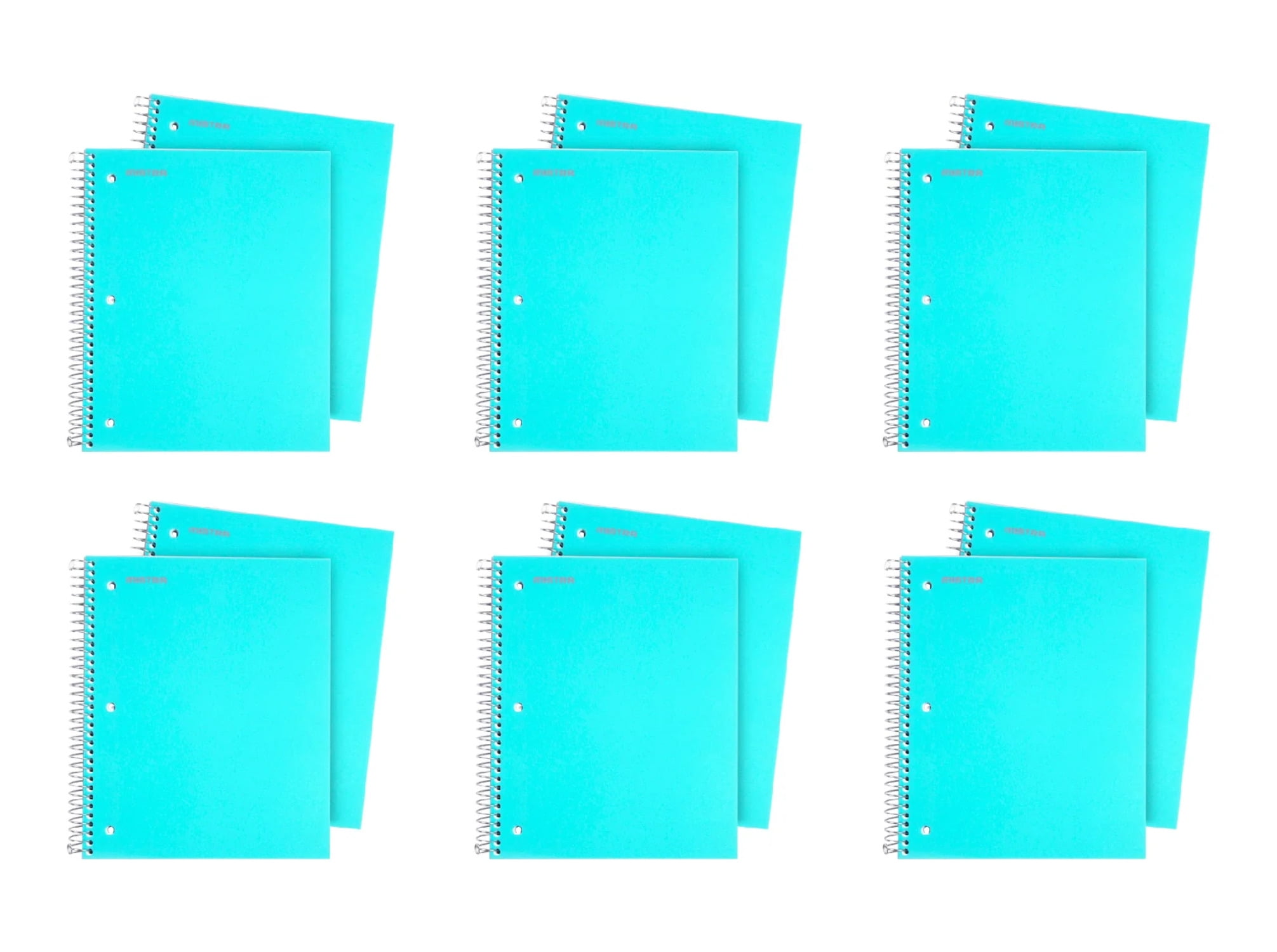 Mintra Office Durable Spiral Notebooks 3 Subject, 150 Sheets, Wide ...