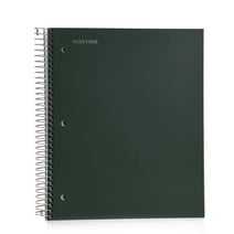 Pen + Gear 5-Subject Spiral Notebook, 8.26" x 6.75" (Assorted Colors ...