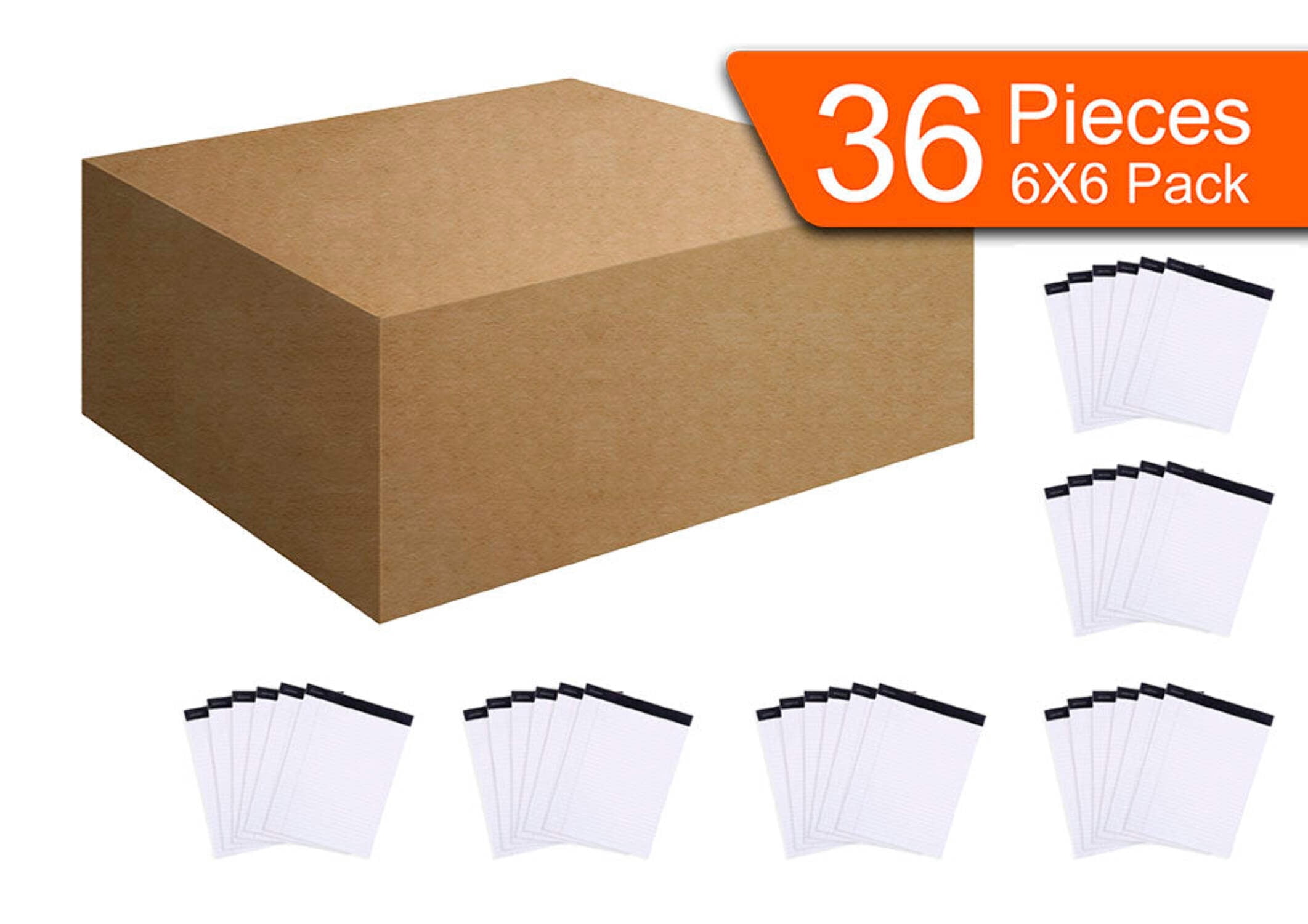Mintra Office-Legal Pads 50 Sheets (Basic White-Wide Ruled) 36 Pack ...