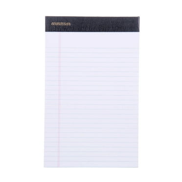 Universal Premium Ruled Writing Pads, Wide/Legal Rule, 8.5 x 11, White ...