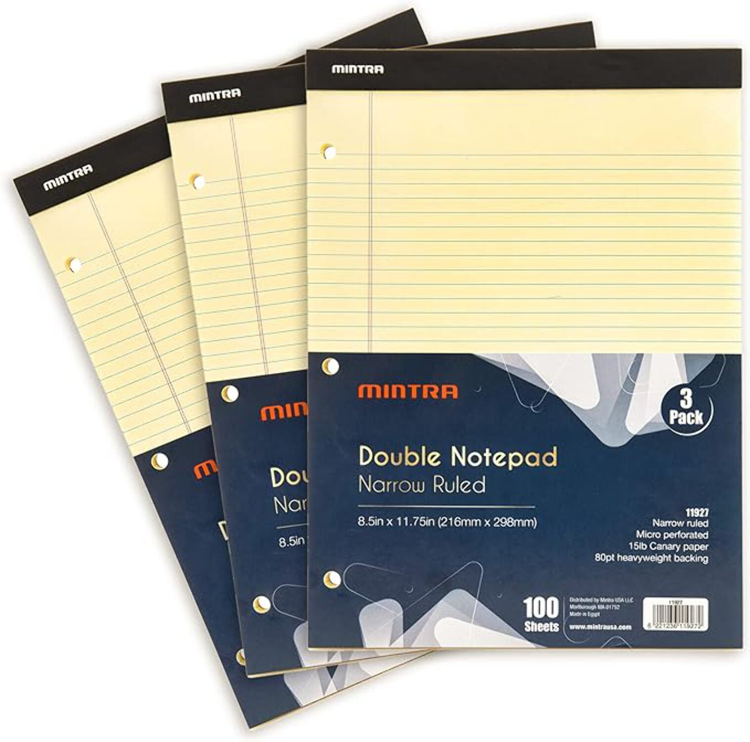 Mintra Office Legal Pads (Double Pad 3pk) - Walmart.com