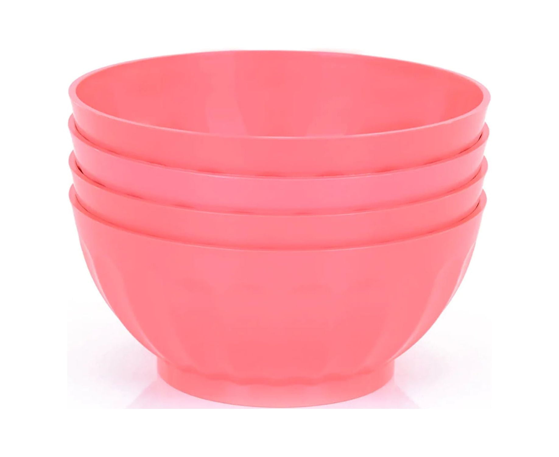 Mintra Unbreakable Plastic Bowl - 4 Pack Large 1.8 L - Walmart.com