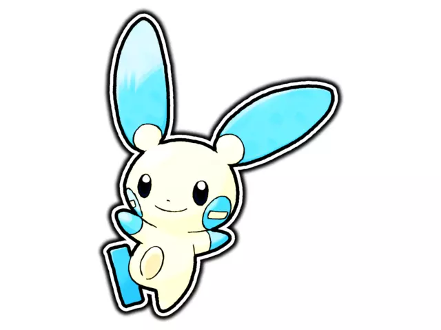 Minun Waterproof Sticker Phone Decal Water Bottle Stickers Car Decals ...