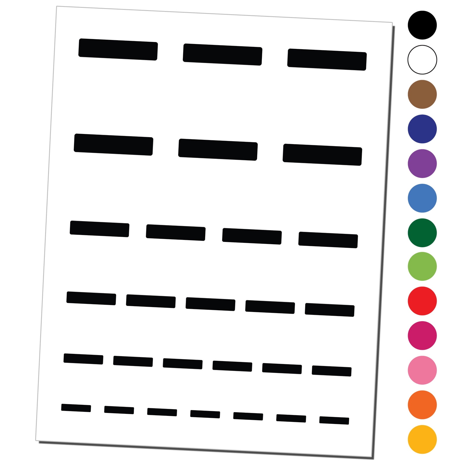 Minus Negative Subtraction Math Symbol Water Resistant Temporary Tattoo ...